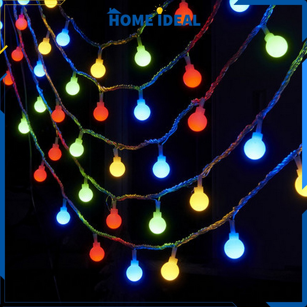 Jual Lampu Tumbler LED Rainbow Motif Bola Salju / Lampu Natal 10 Meter ...