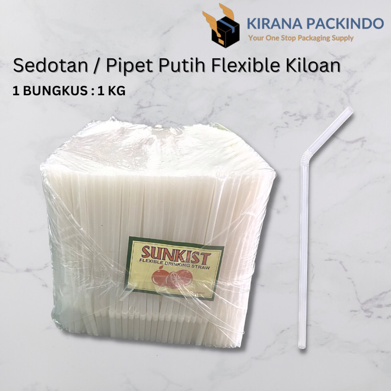 Jual Sedotan Plastik Minuman Kiloan / Pipet Flexible Bengkok Warna ...