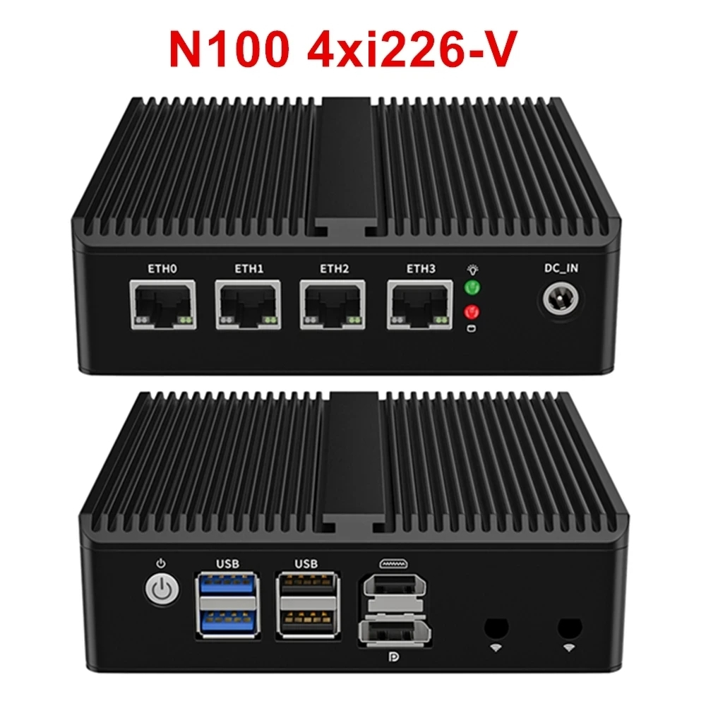 Jual Industrial Mini PC G30M Intel Gen12 N100 DDR5 NVMe 4Port LAN 2.5G ...