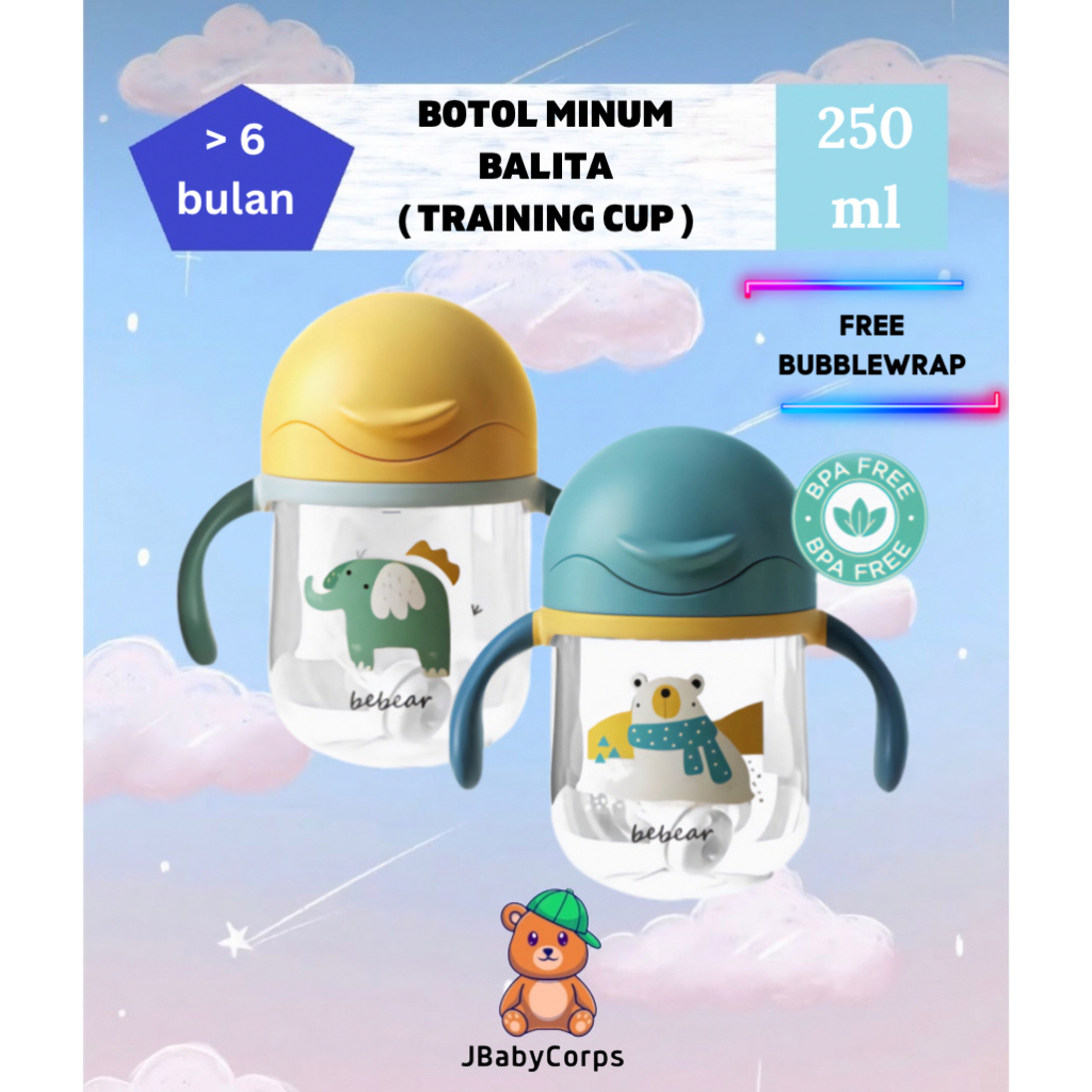 Jual Botol Minum Bayi Gelas Anak Balita Training Cup Baby Sippy Cup ...