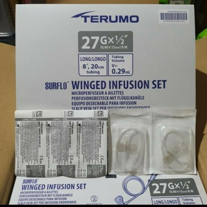 Jual Winged Needle 27g Terumo Infusion Iet/ Wing Infus 27 Terumo ...