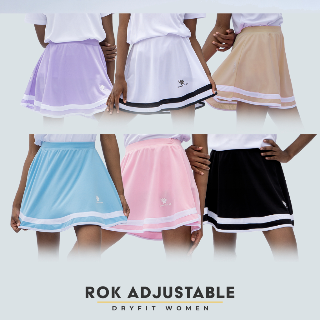 Jual Tiento Aurora Rok Pendek Olahraga Wanita Lari Tenis Golf Running ...