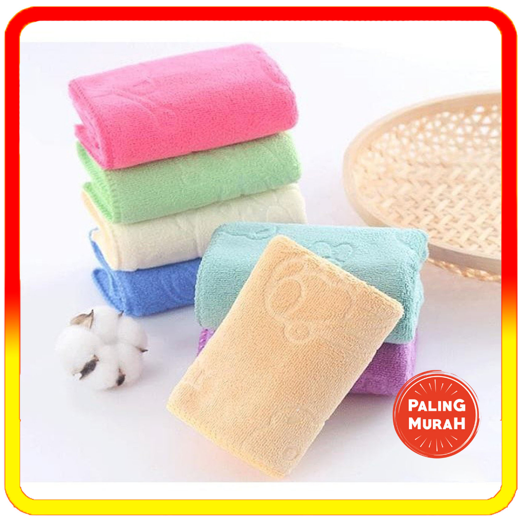 Jual CL Handuk Kecil Olahraga 30x60 Untuk Muka Lembut Motif Beruang ...