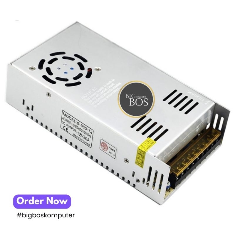 Jual ADAPTOR 12V 30A casing metal power supply | Shopee Indonesia
