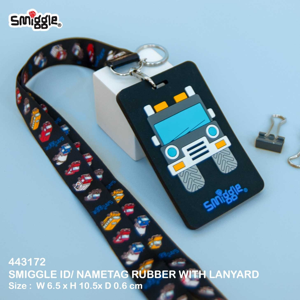 Jual SMIGGLE ID/ NAMETAG RUBBER WITH LANYARD 443172 | Shopee Indonesia