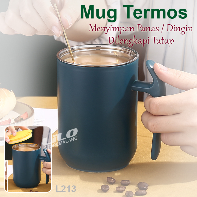 Jual Mug termos / Cangkir Gelas penahan panas termos stainless steel ...
