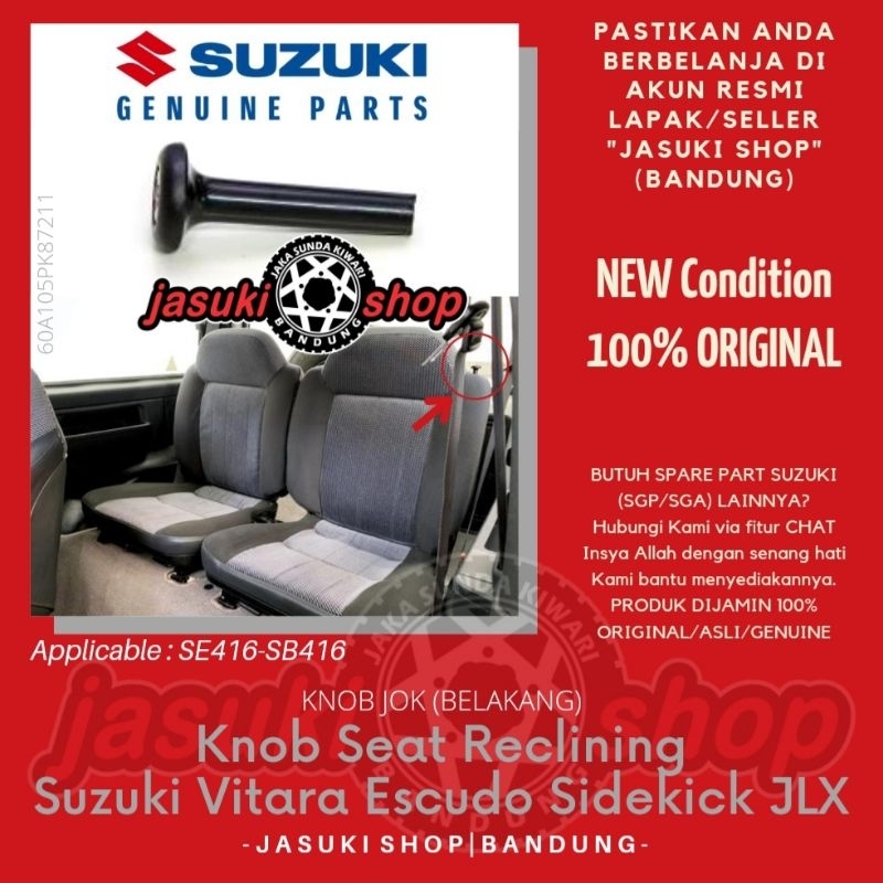 Jual Seat Knob Reclining Rel Jok Suzuki Vitara Escudo Sidekick Nomade ...