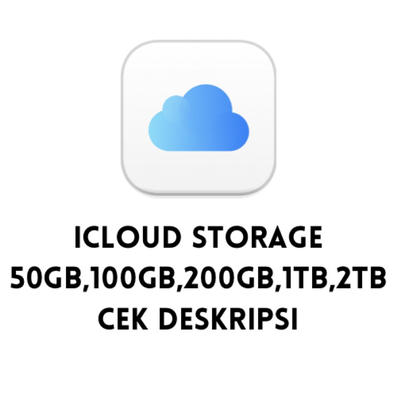 Jual ICLOUD STORAGE 200GB MURAH | Shopee Indonesia