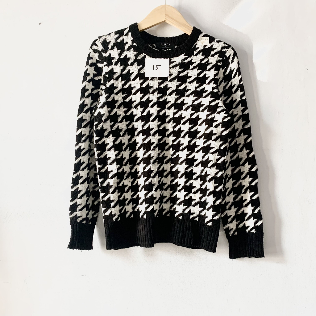 Jual Cardigan Sweater Rajut Kepang Vest Rompi Motif Gambar Pattern ...