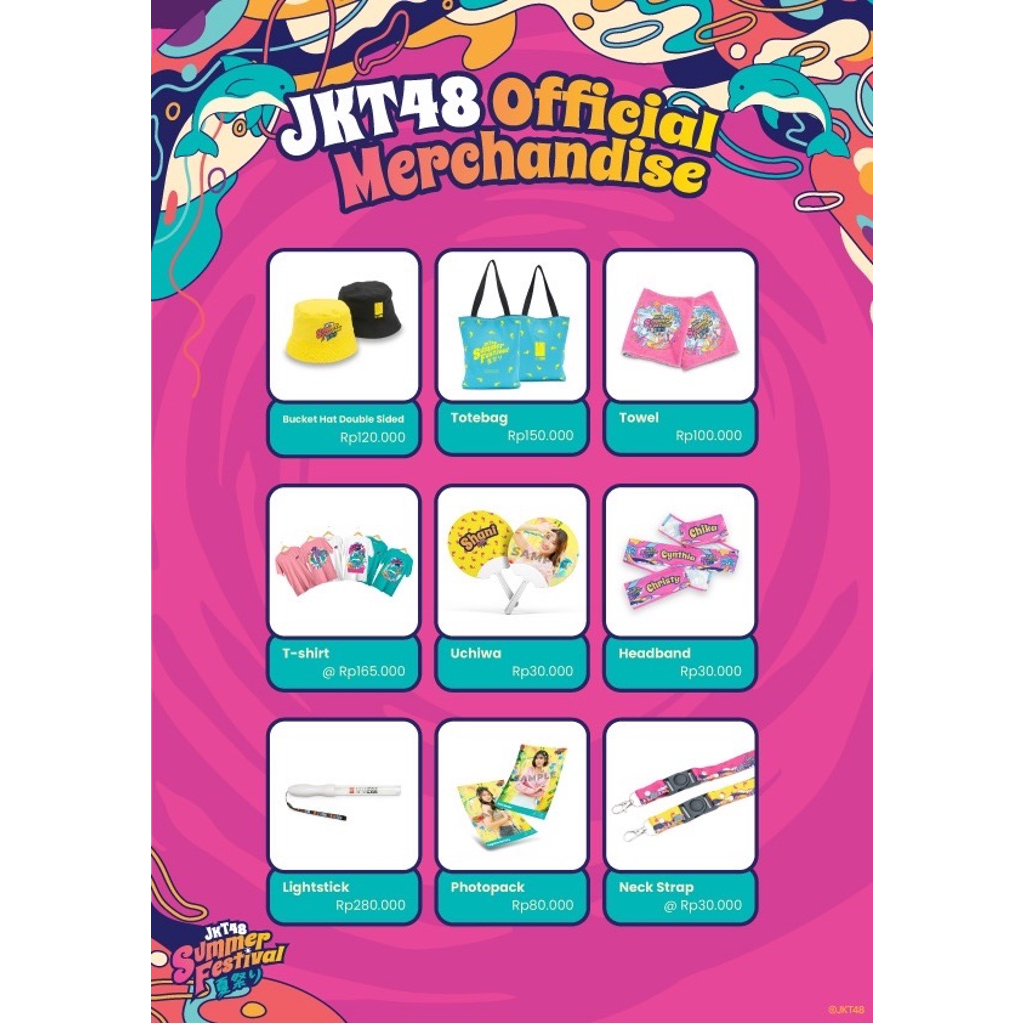 Jual PRE-ORDER MERCHANDISE SPESIAL JKT48 SUMMER FESTIVAL | Shopee Indonesia
