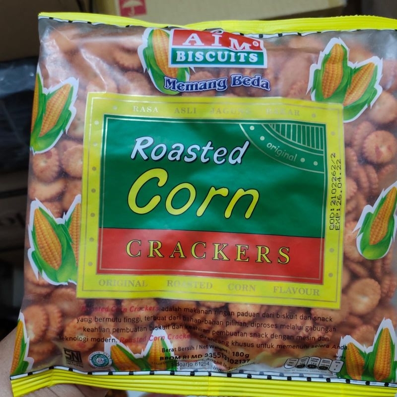 Jual AIM BISCUIT ROASTED CORN Biskuit Rasa Jagung Bakar | Shopee Indonesia