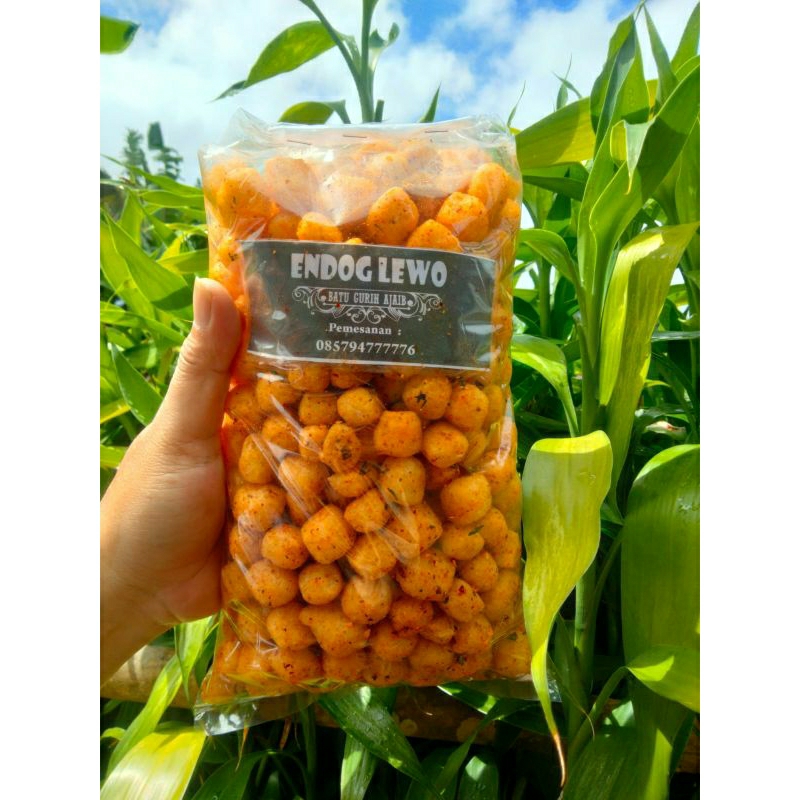 Jual ENDOG LEWO/Emplod cemilan khas lewo garut rasa pedas dan gurih ...
