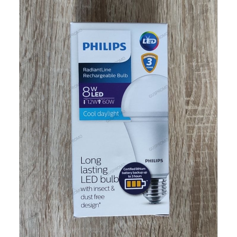 Jual Lampu Philips LED RadiantLine Emergency Rechargeable 11 Watt / 8 ...