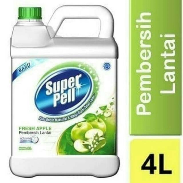 Jual Superpell Profesional Pembersih Lantai Apel 4L | Shopee Indonesia