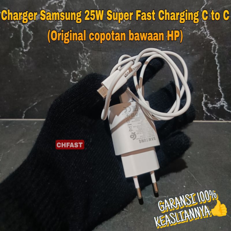 Jual Charger Samsung 25watt Original Copotan Bawaan HP (garansi 100% keasliannya) | Shopee Indonesia