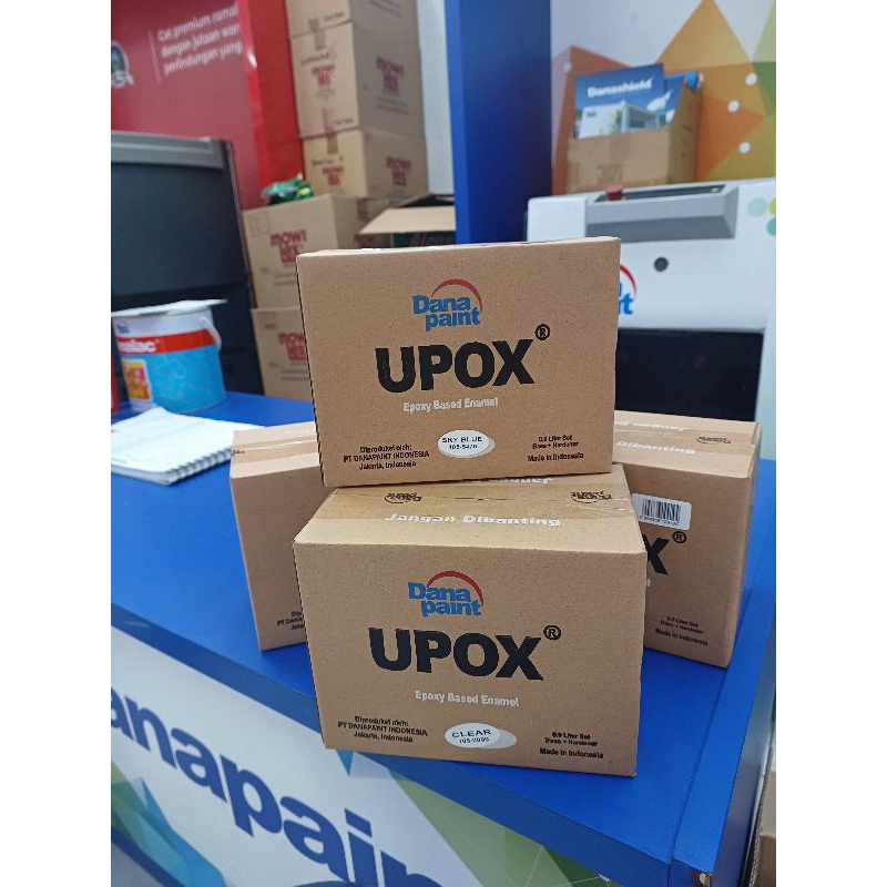 Jual DANAPAINT UPOX CAT LANTAI KERAMIK/UPOX EPOXY+HARDENER 0.9LT /SET ...