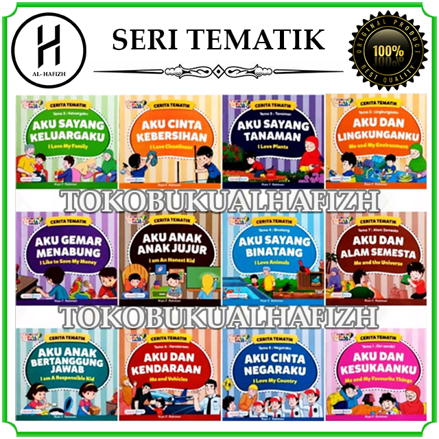 Jual Buku Cerita Anak Tematik Bergambar Bilingual Full Color/ Aku Dan Kesukaanku/ Aku Sayang ...