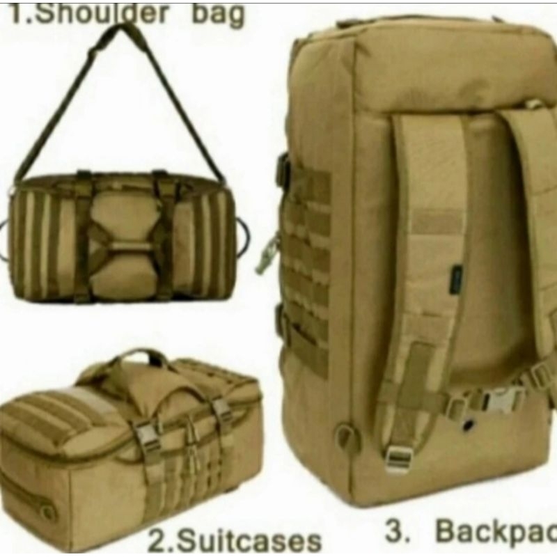 Jual tas brimob tas ransel 3in1 75 liter tas traveling jumbo travel ...
