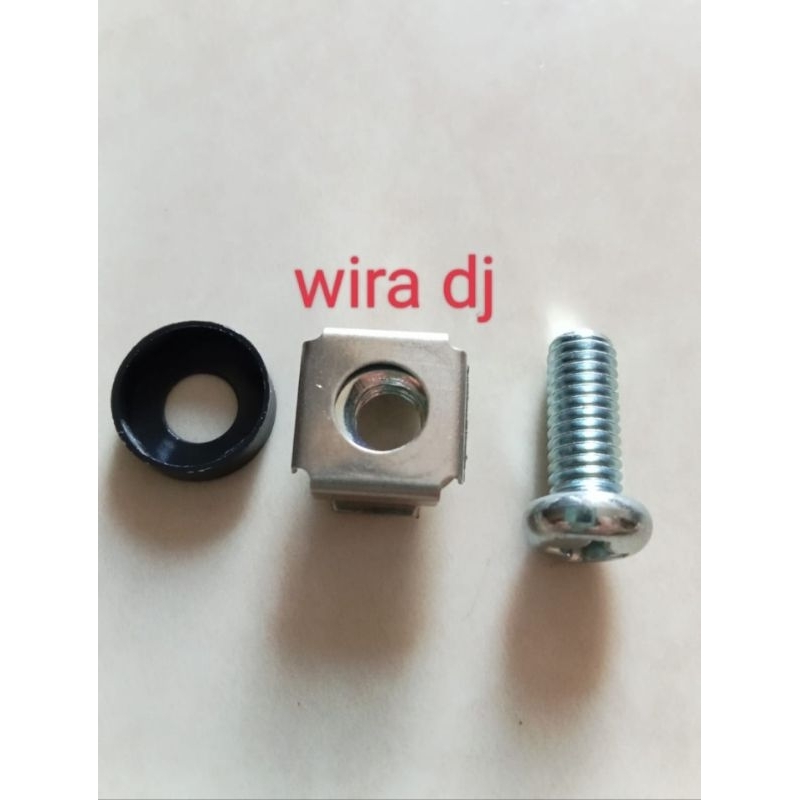 Jual cage nut m6 stainless baut rack server otb cagenut | Shopee Indonesia