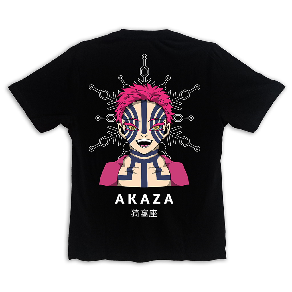 Jual SEAHAND T-Shirt Kaos Anime Demon Slayer Akaza | Shopee Indonesia