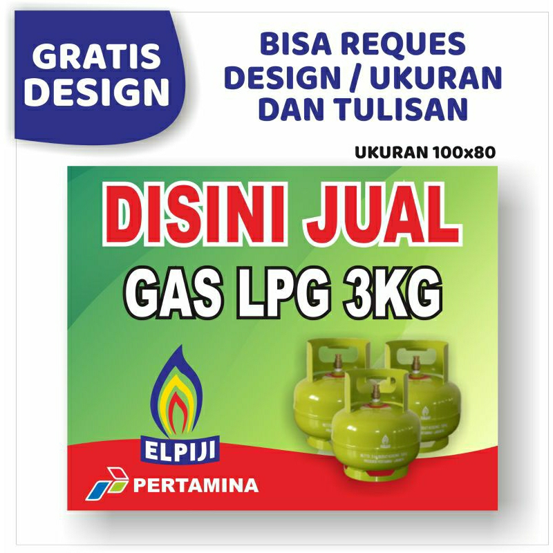 Jual Spanduk Banner Gas ELPIJI | Shopee Indonesia