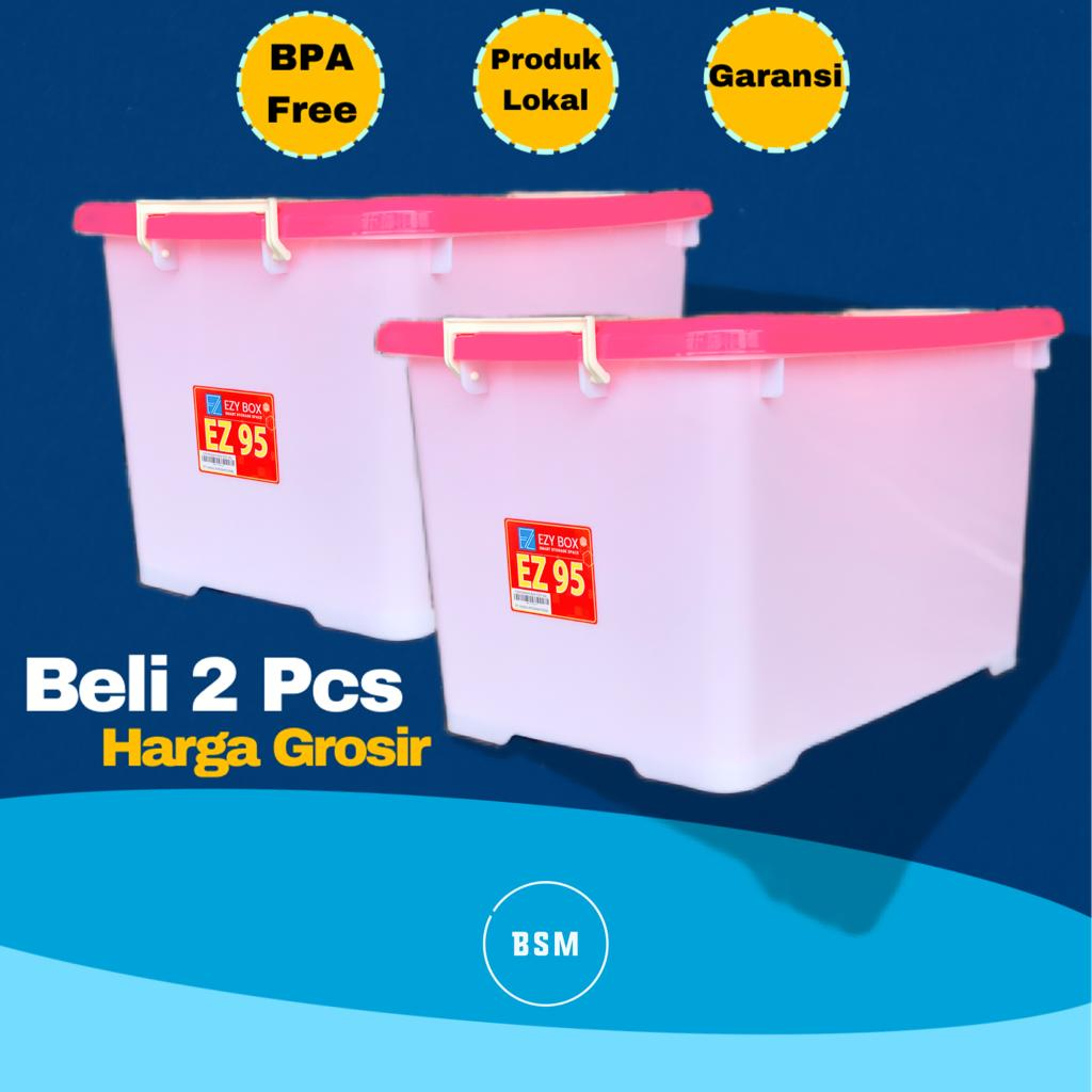 Jual PAKET BSM CONTAINER BOX CB 95 LITER KOTAK/TEMPAT PENYIMPANAN WADAH ...