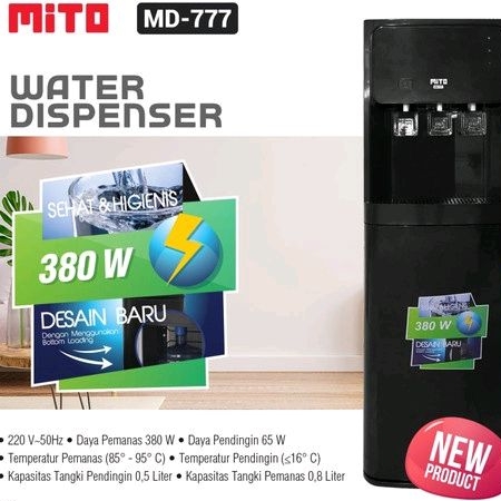 Jual MITO - DISPENSER MD 777 Water Dispenser Galon Air Atur Panas ...