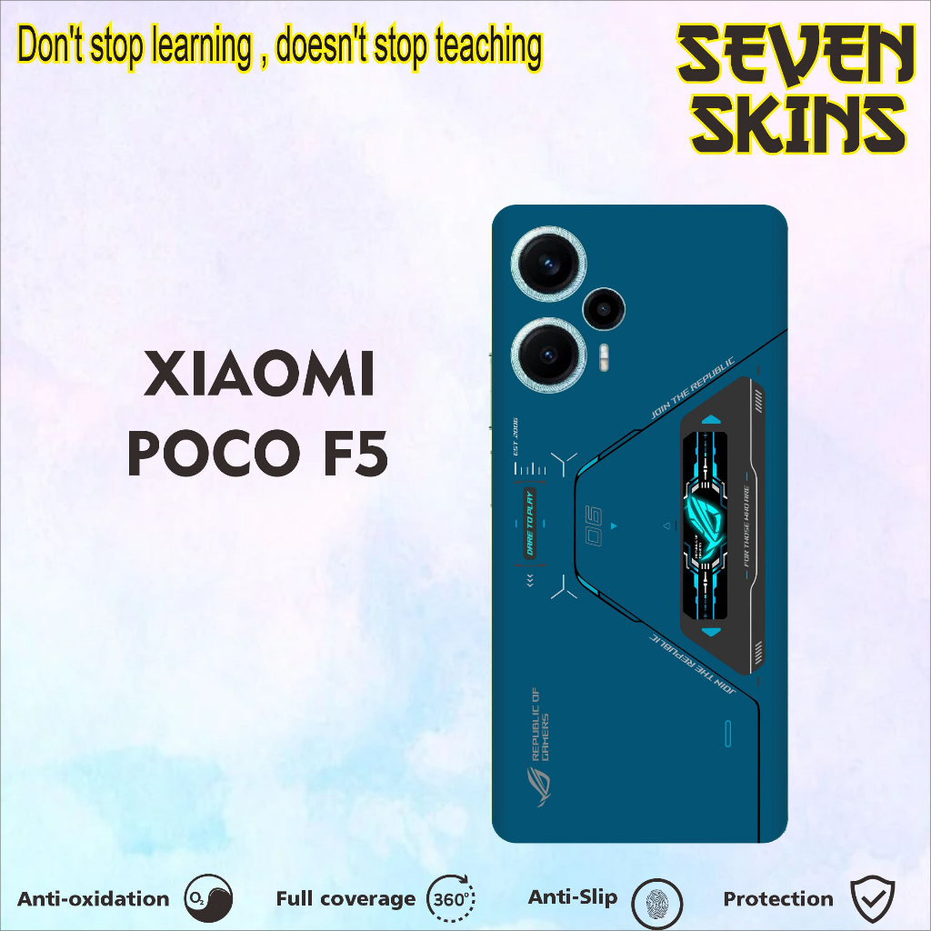 Jual GARSKIN HANDPHONE FREE CUSTOM XIAOMI POCO F5 FULL BODY BLUE ...