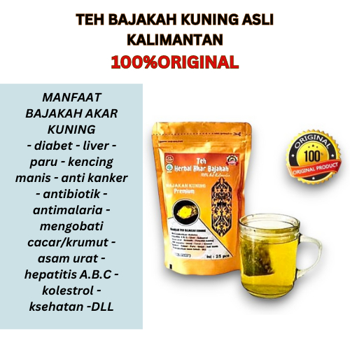 Jual Teh Bajakah Kuning isi 25 original bajakah kuning kalimantan teh ...