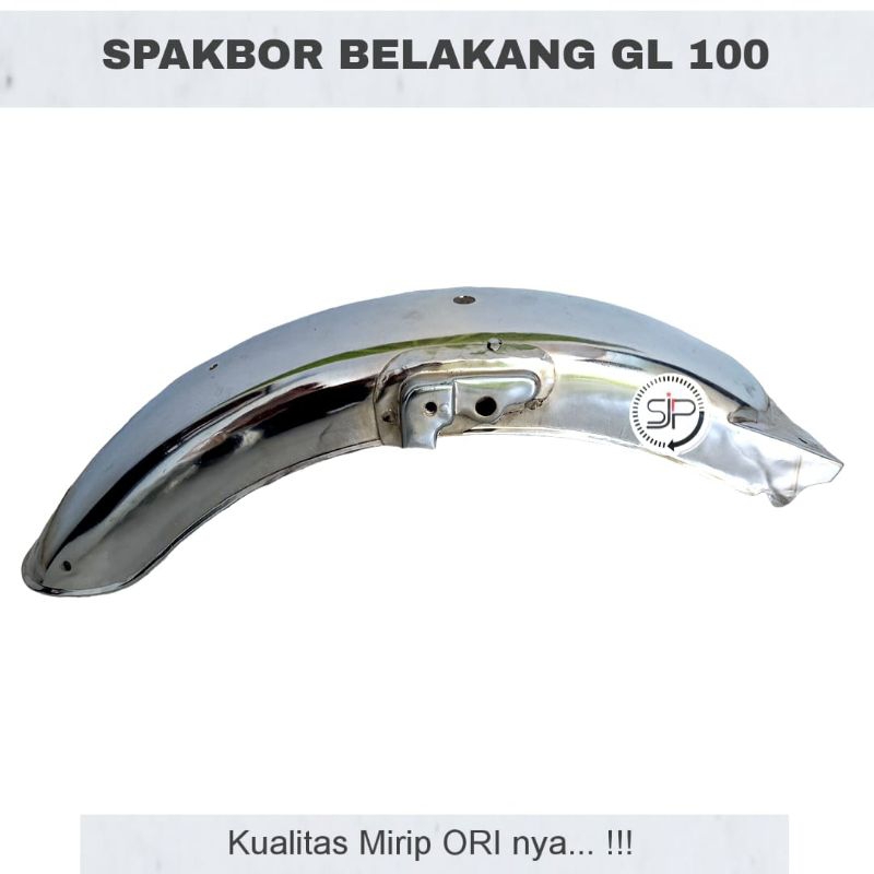 Jual Spakbor belakang GL 100 slebor blakang motor besi tebal Croom ...