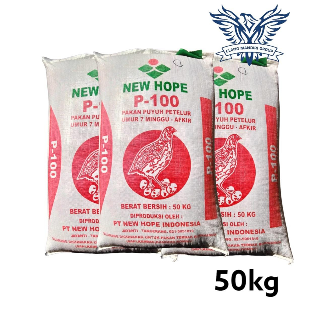 Jual Karungan Pakan P100 50Kg Untuk Burung Puyuh Petelur New Hope Indonesia | Shopee Indonesia