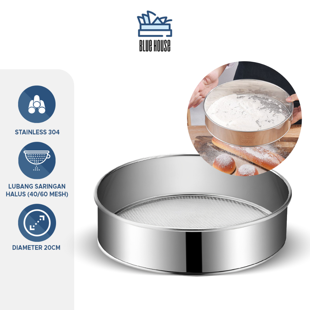 Jual Saringan Ayakan Multifungsi Untuk Tepung Bubuk Coklat Filter Mesh ...