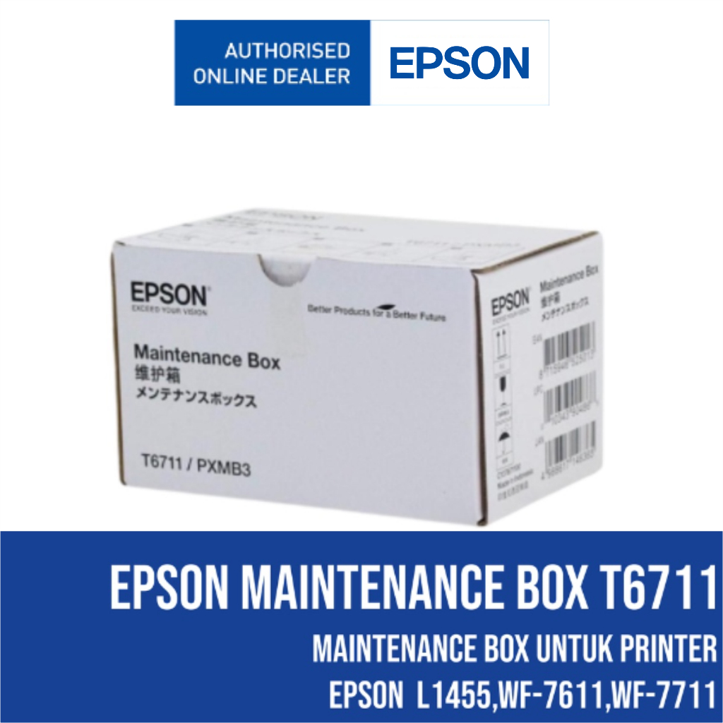 Jual Maintenance Box T6711 For EPSON L1455 WF7611 WF7711 | Shopee Indonesia