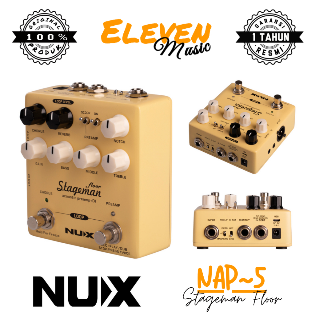 Jual NUX NAP5 NAP-5 Stageman Floor Verdugo Series Stompboxes Efek Gitar ...