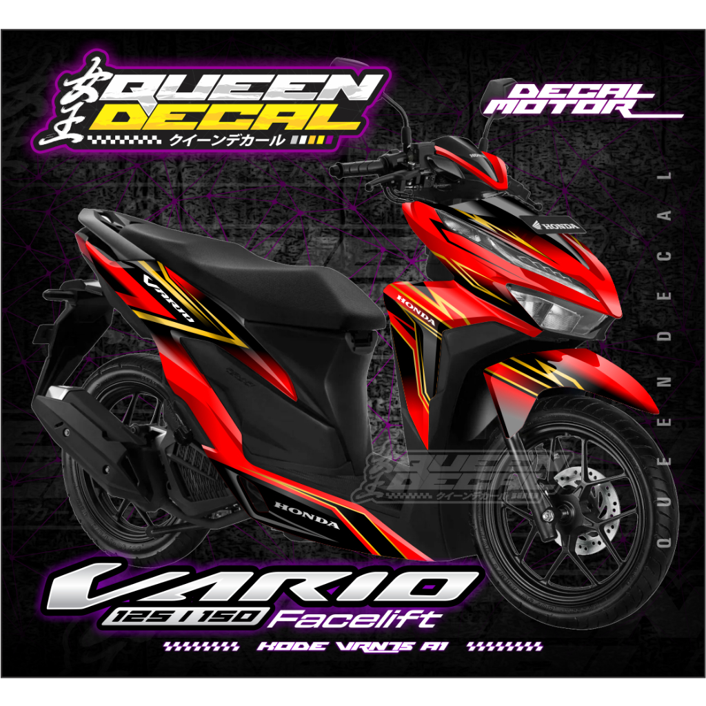 Jual STICKER DECAL FULLBODY FOR VARIO NEW 150 FACELIFT - DESAIN CUSTOM ...