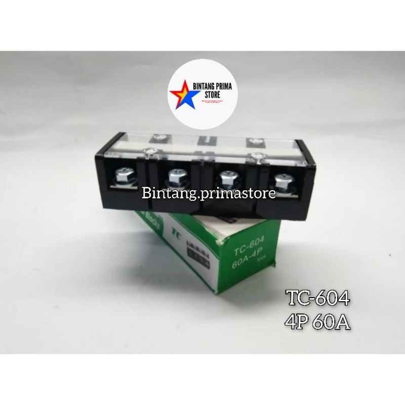 Jual Terminal Block 4pole/phase tipe TC-604 | Shopee Indonesia
