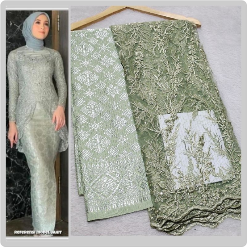 Jual Set BAHAN Tile Payet Sequinn dan BAHAN Songket Semi Palembang ...