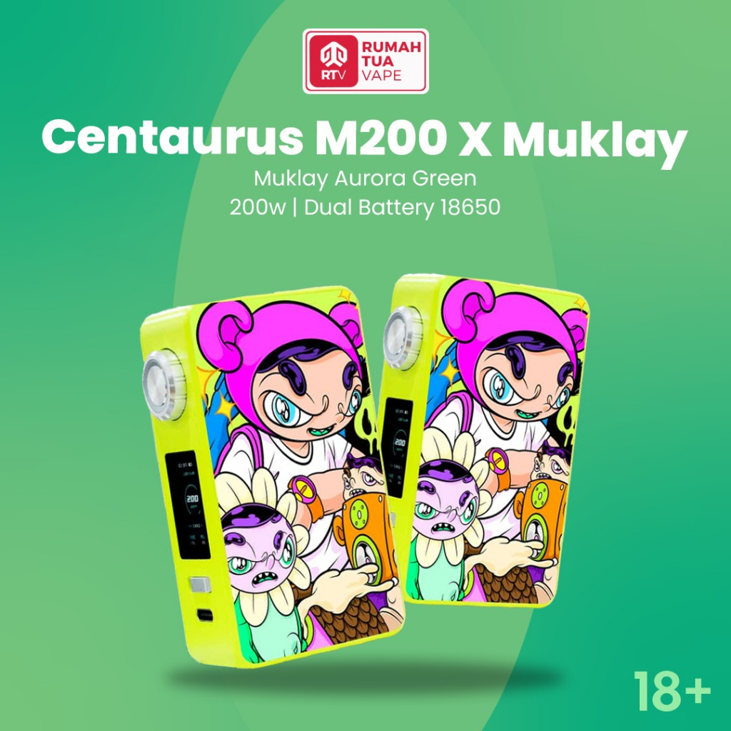 Jual CENTAURUS M200 200W DUAL 18650 BATTERY MOD ONLY BY CENTAURUS X ...
