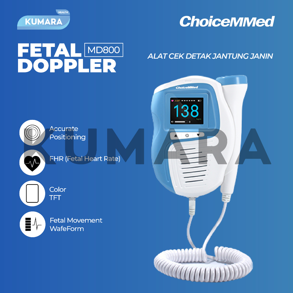 Jual CHOICEMMED - Fetal Doppler MD800 / Alat Cek Detak Jantung Janin ...