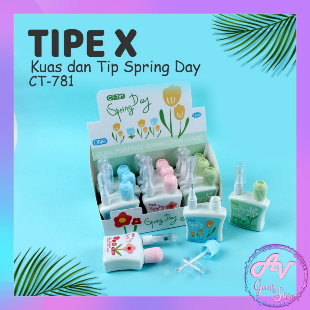 Jual Tip Ex Pen + Sikat / Tip X Cair + Kuas 2 Model / Correction Fluid ...