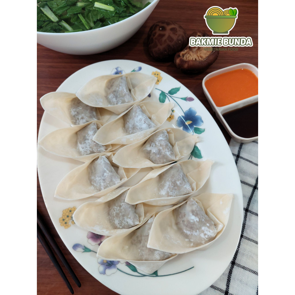 Jual PANGSIT REBUS FROZEN VEGAN VEGETARIAN BAKMIE BUNDA | Shopee Indonesia