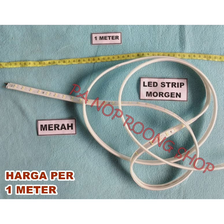 Jual LED STRIP LIGHT MORGEN MG-TLS-2835A 120L MERAH ECERAN 1 METER ...