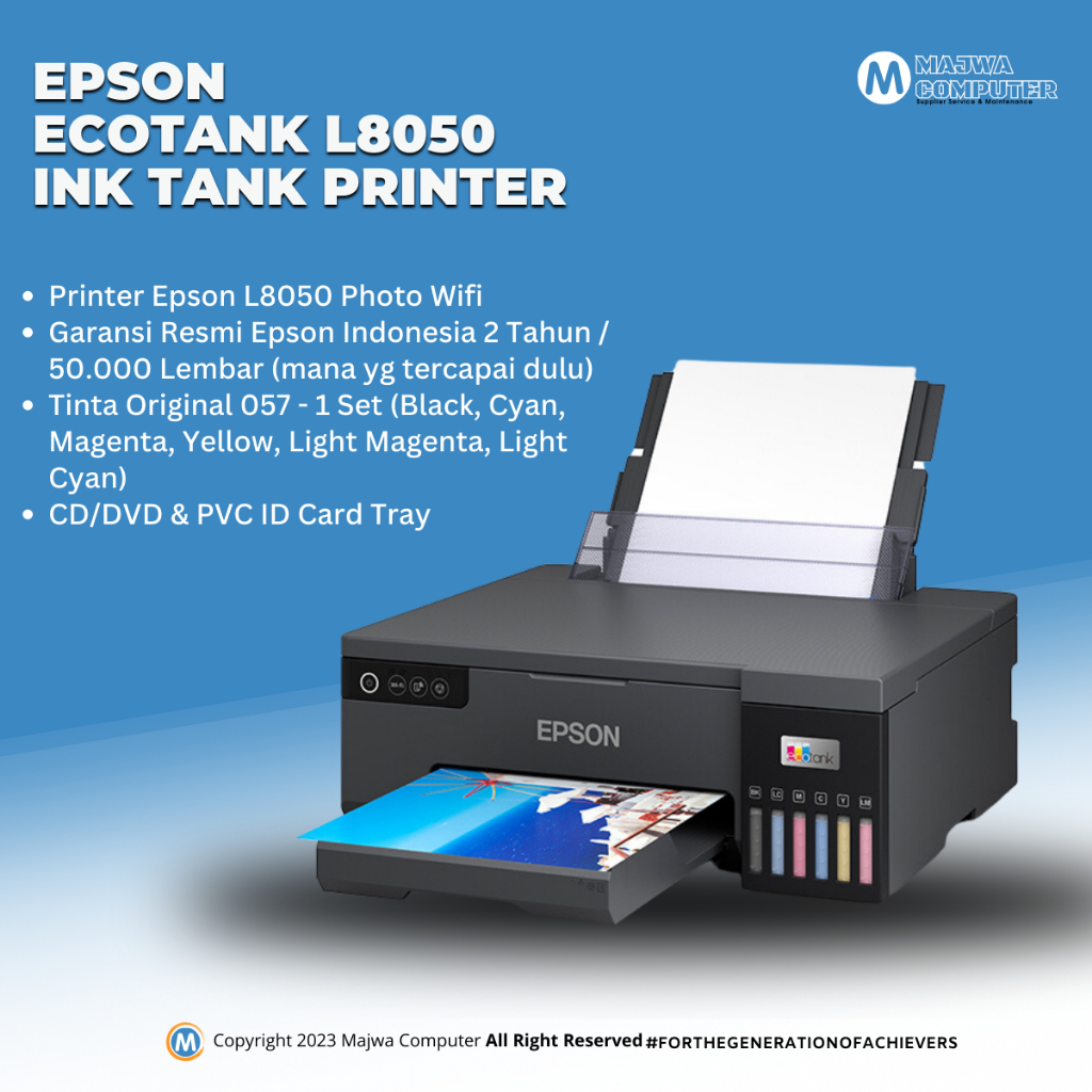 Jual Printer Epson L8050 L 8050 Photo Wifi Pengganti Epson L805 | Shopee Indonesia