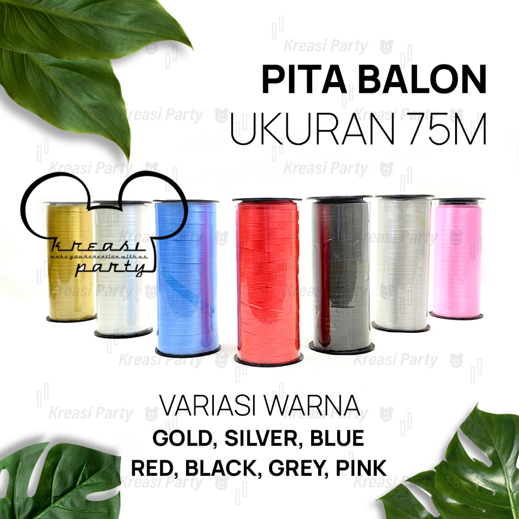 Jual Pita Balon - Pita Ribbon - Pita Balon Helium - Pita Helium - Tali ...