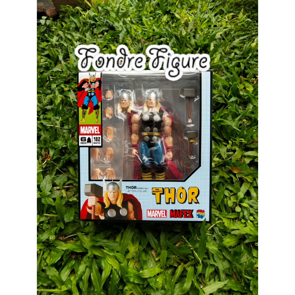 Jual ORIGINAL MAFEX 182 THOR COMIC VER ACTION FIGURE MARVEL | Shopee ...