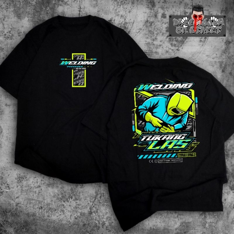 Jual KAOS DISTRO TUKANG LAS RACING, KAOS DISTRO TUKANG NGELAS T-SHIRT ...