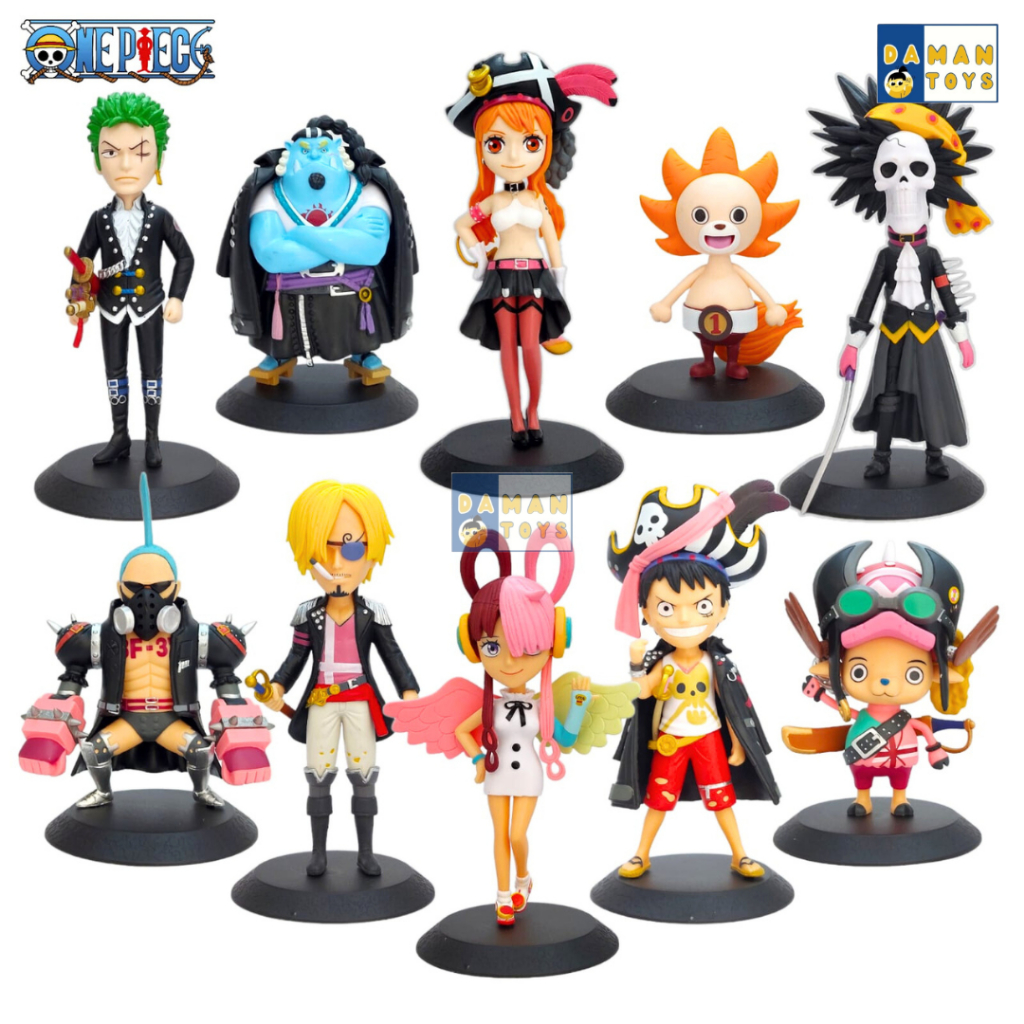 Jual Action Figure One Piece Wcf Luffy Sanji Chopper Franky Utah Brook ...