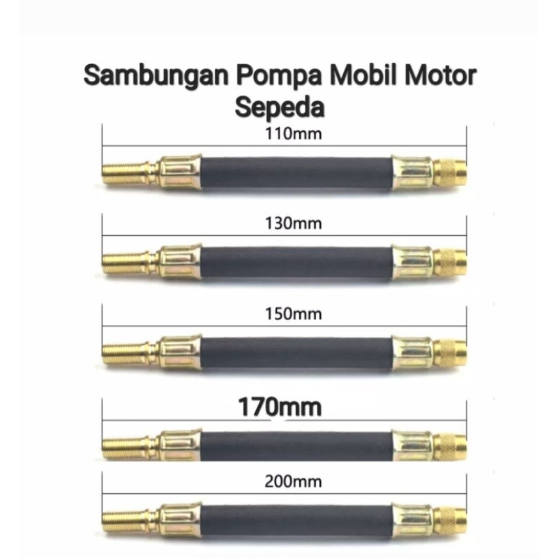 Jual Sambungan Pompa Pentil Mobil Motor Sepeda scooter Electric Valve ...