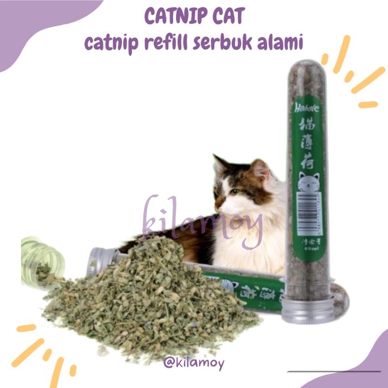 Jual CATNIP CAT - CATNIP REFILL CATNIP SERBUK ALAMI NATURAL 40ML | Shopee Indonesia