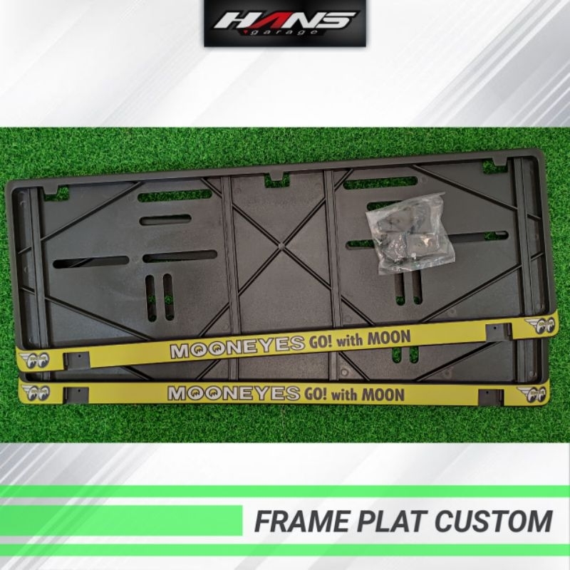 Jual frame plat mooneyes frameplat custom moon eyes go with moon ...